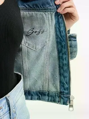 BOSS Logo-print Denim Jacket