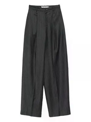 AYA MUSE Pinstripe Pleated Trousers