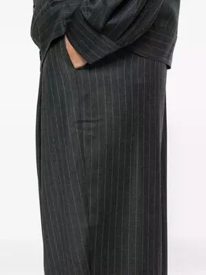 AYA MUSE Pinstripe Pleated Trousers