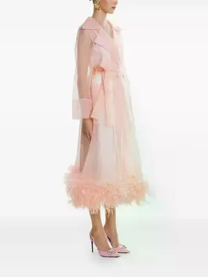 LITA COUTURE Organza Midi Trench Dress