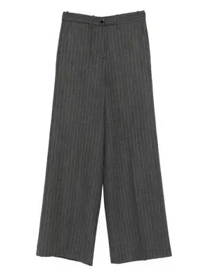 NINE:INTHE:MORNING Pinstripe Wide Leg Trousers