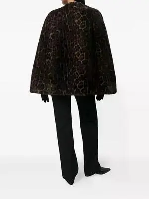 Apparis Sloan Leopard-print Cape