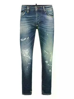 Philipp Plein Medium Wash Jeans For Men
