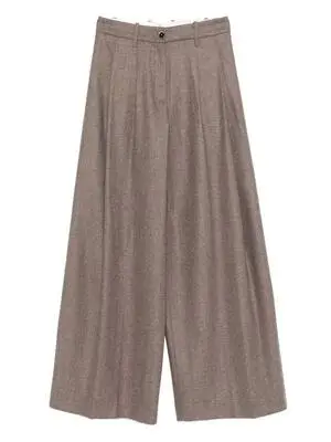 NINE:INTHE:MORNING Herringbone Pleated Trousers