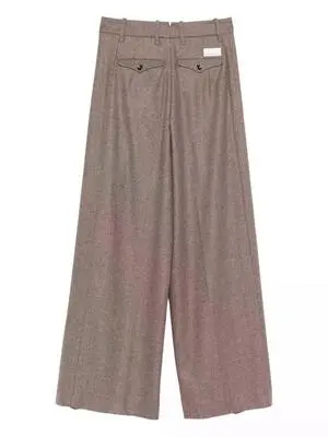 NINE:INTHE:MORNING Herringbone Pleated Trousers
