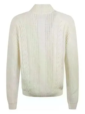 Tagliatore Cable Knit Zip Sweater