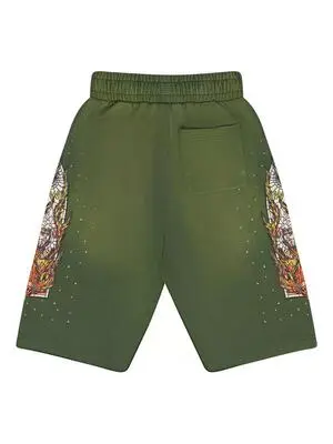 WHO DECIDES WAR BY EV BRAVADO Flame Glass Track Shorts