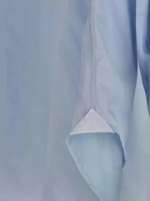 BARBA NAPOLI Classic-collar Cotton Shirt - Blue