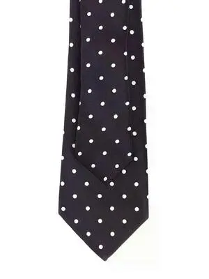 TOM FORD Embroidered Polka-dot Silk Neck Tie