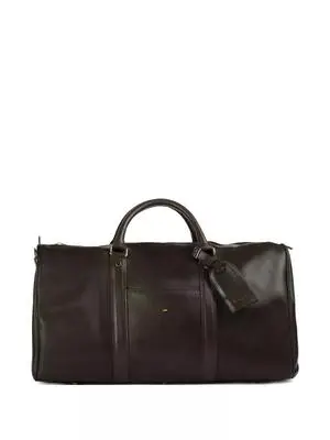 DOUCAL'S Palmellato Leather Weekend Holdall - Brown