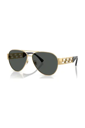 Versace Ve2289 Aviator Sunglasses - Gold