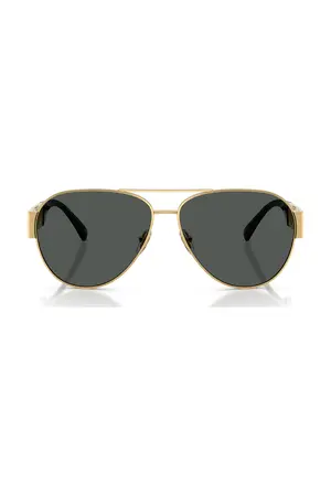 Versace Ve2289 Aviator Sunglasses - Gold