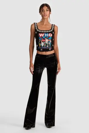 Alice + Olivia Bella Vegan Bootcut Pant