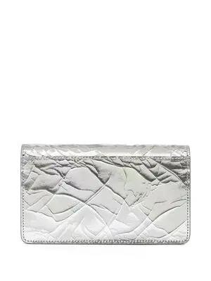MAISON MARGIELA Mirrored Cracked-effect Chain Wallet