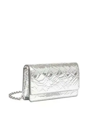 MAISON MARGIELA Mirrored Cracked-effect Chain Wallet