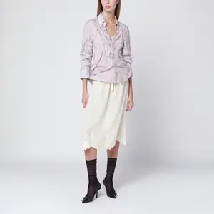MAISON MARGIELA Striped Layered Tulle Shirt
