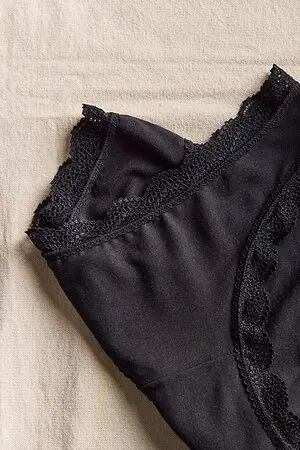 STRIPE & STARE Four Pack Of Undies - Black