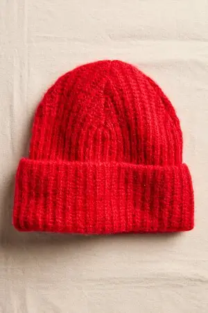 Free People Cashmere Beanie Red
