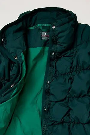 Free People Wind Cheater Quilted Wrap - Evergreen/green Glow