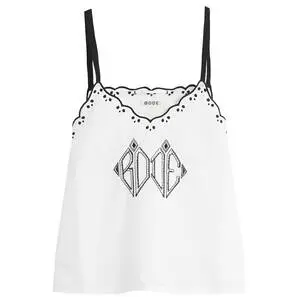 BODE Diamond Monogram Tank Top - White