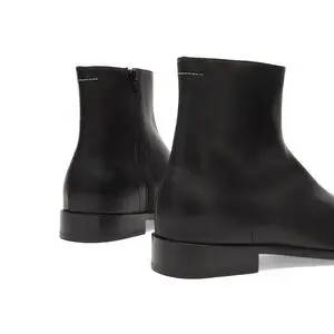 MAISON MARGIELA Seam Stitch Leather Ankle Boots