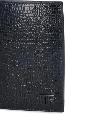 TOM FORD Croc Print Card Holder