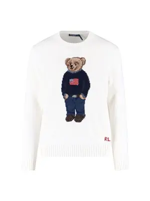 Ralph Lauren Polo Bear Sweater - White