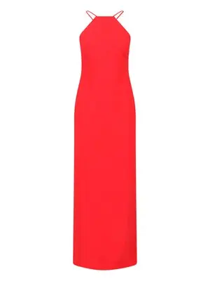 Red Halter Maxi Dresses