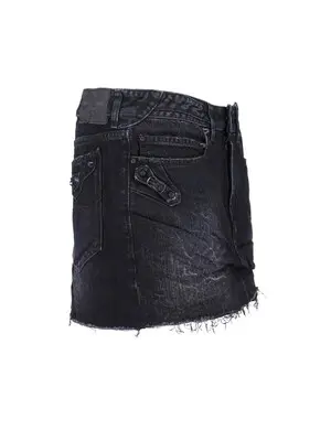 Balenciaga City' Mini Denim Skirt