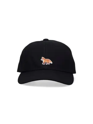 Maison Kitsuné Fox Baseball Cap - Black