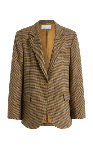 THE FRANKIE SHOP Lyra Houndstooth Blazer
