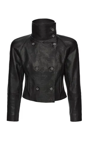 MAGDA BUTRYM Double-Breasted Leather Jacket
