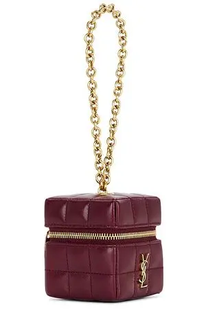 Saint Laurent Mini Cube Box With Chain