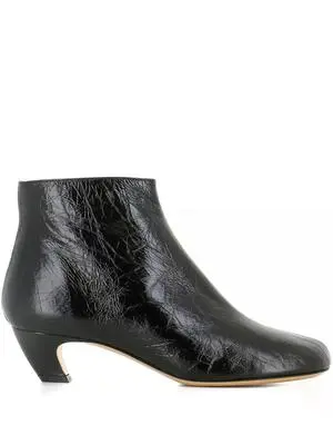 Le Monde Beryl Square-toe Leather Boots