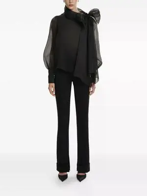 LITA COUTURE Ellise Long-sleeve Blouse - Black