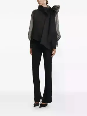 LITA COUTURE Ellise Long-sleeve Blouse - Black