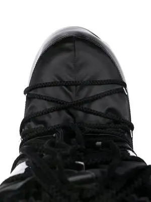Moon Boot Icon Glance Logo-print Panel Boots - Black