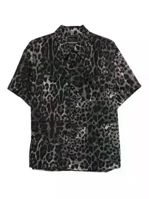 Andersson Bell Leopard-print Shirt - Black