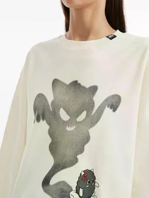 MINI CREAM Graphic-print Long-sleeve T-shirt