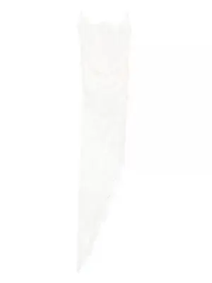 Giuseppe Di Morabito Laced Asymmetric Maxi Dress - White