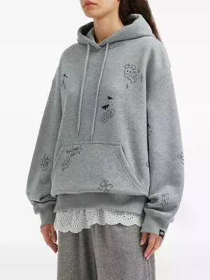 MINI CREAM Graphic-print Drawstring Hoodie