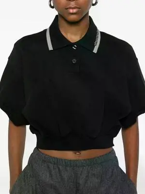 Alexander Wang Cropped Polo Top