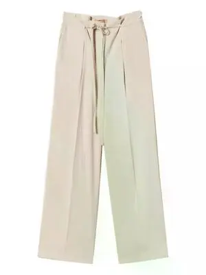 TWINSET Drawstring Wide Leg Trousers