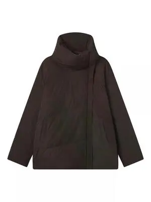 B+AB Funnel-neck Quilted Jacket - Brown