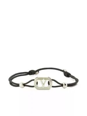 Valentino Garavani Vlogo Cord Bracelet - Black