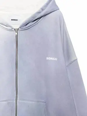BONSAI Ombré-effect Zip-up Hoodie
