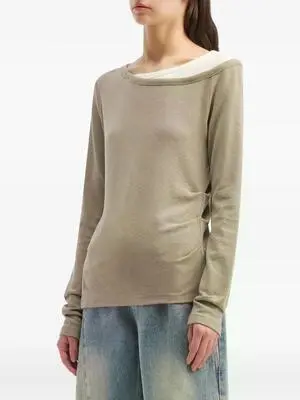 TOUT A COUP Layered Long-sleeve T-shirt