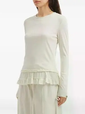 MINI CREAM Ruffled T-shirt