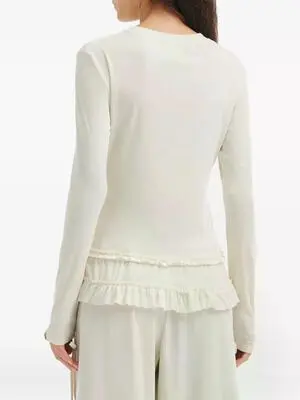 MINI CREAM Ruffled T-shirt