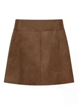 TOUT A COUP Pleated Mini A-line Skirt